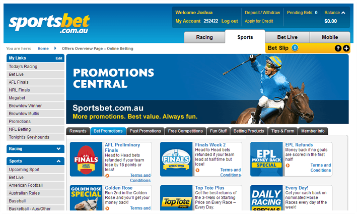SportsBet Australia - Our 2024 Review of SportsBet.com.au