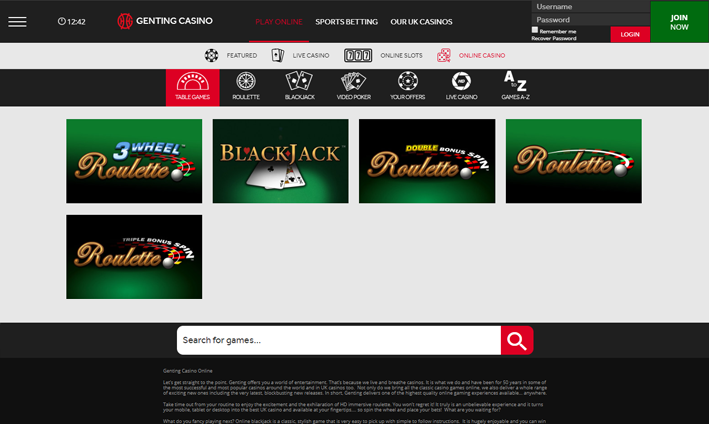 Genting Casino Review - A Complete Review of Genting Casino